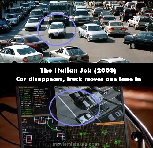 The Italian Job (2003) movie mistake picture (ID 103567)