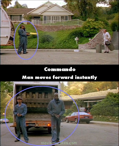 Commando (1985) movie mistake picture (ID 108467)