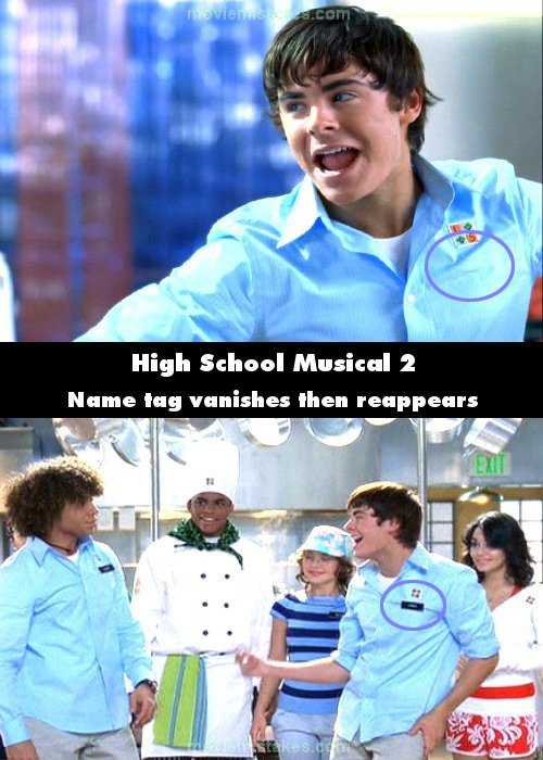 High School Musical 2 (2007) movie mistake picture (ID 126767)
