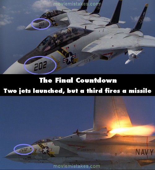 The Final Countdown (1980) movie mistake picture (ID 136835)