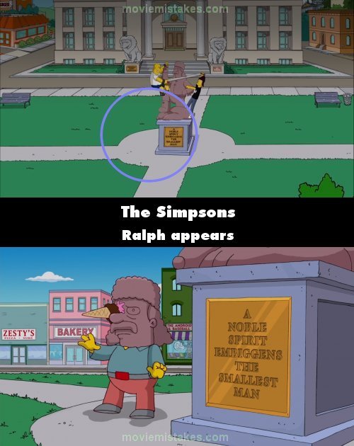 The Simpsons (1989) TV mistake picture (ID 150322)