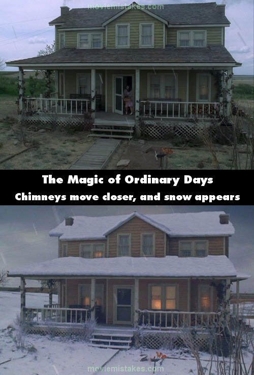 The Magic of Ordinary Days (2005) mistakes