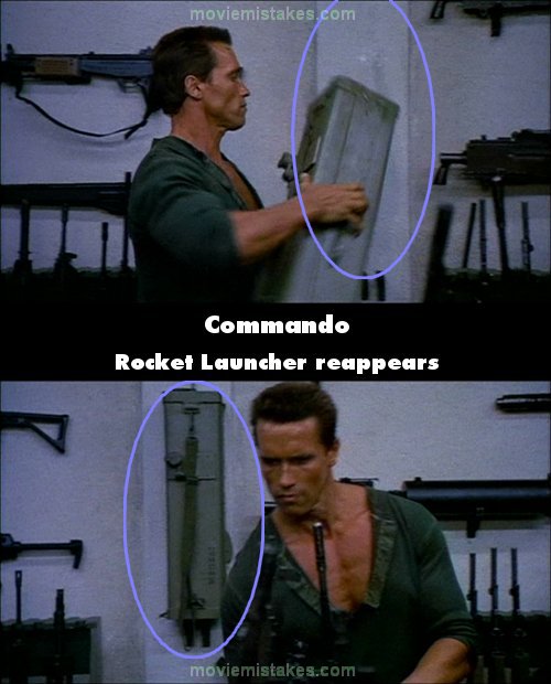 Commando (1985) movie mistake picture (ID 1802)