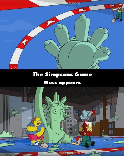 The Simpsons Game (2007) mistake picture (ID 181878)