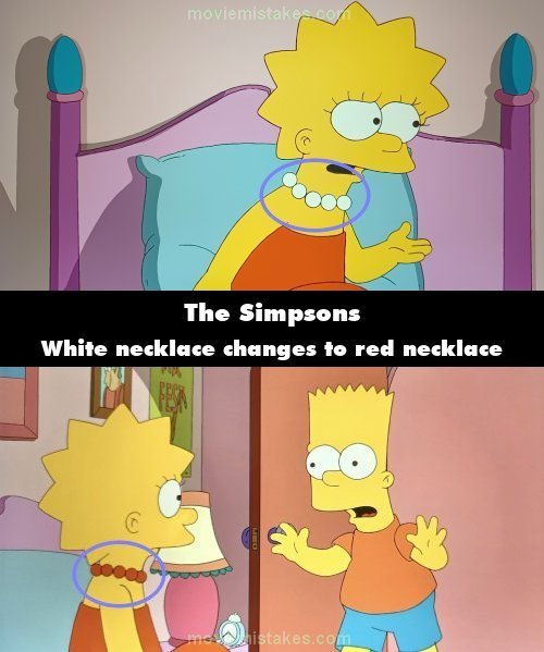 The Simpsons (1989) TV mistake picture (ID 199496)