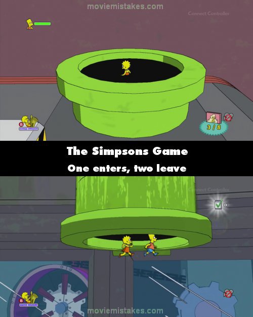 The Simpsons Game (2007) mistake picture (ID 202753)