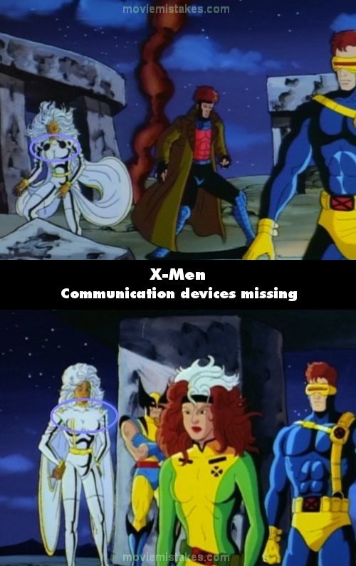 X-Men (1992) TV mistake picture (ID 222682)