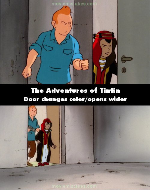 The Adventures of Tintin (1991) TV mistake picture (ID 226992)