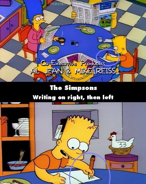The Simpsons (1989) TV mistake picture (ID 312507)