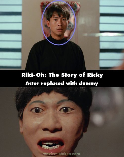 Riki-Oh: The Story of Ricky (1991) movie mistake picture (ID 323370)