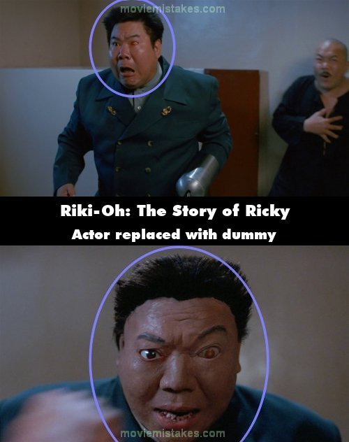 Riki-Oh: The Story of Ricky (1991) movie mistake picture (ID 323463)