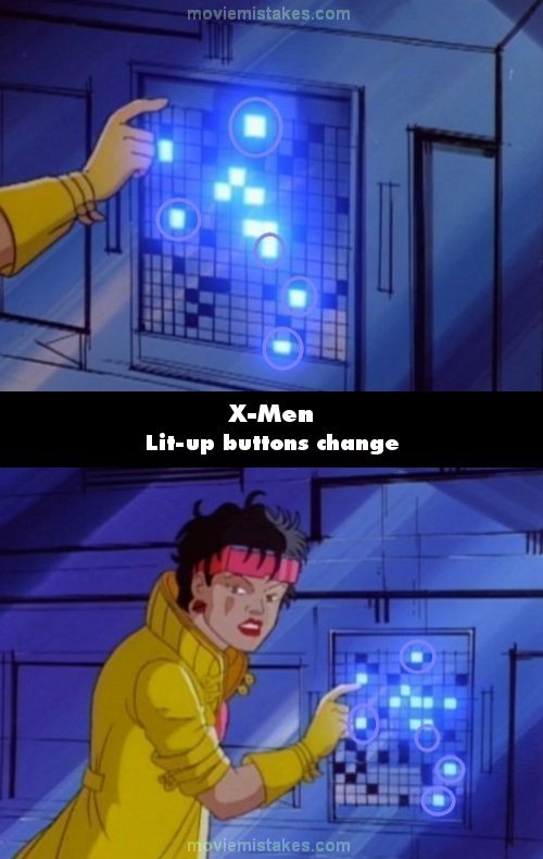 X-Men (1992) TV mistake picture (ID 325565)