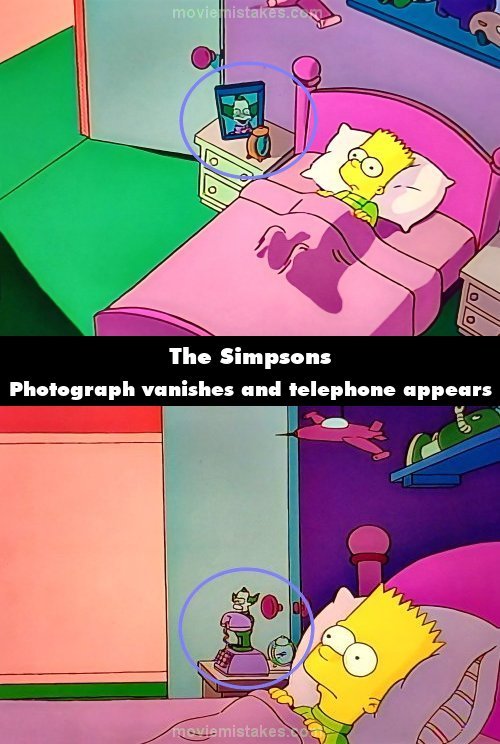 The Simpsons (1989) TV mistake picture (ID 342527)