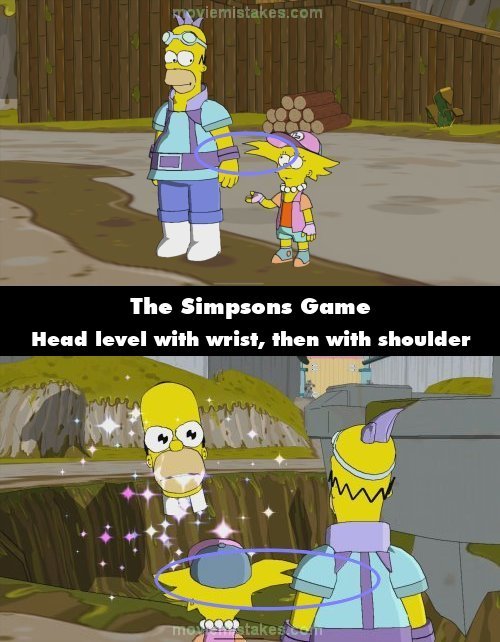The Simpsons Game (2007) mistake picture (ID 345993)