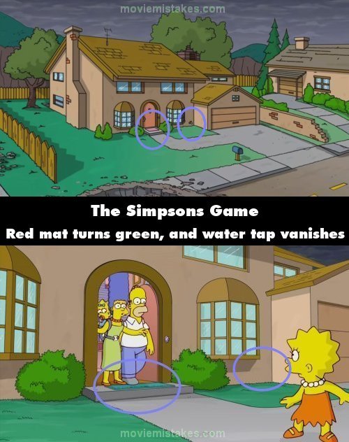 The Simpsons Game (2007) mistake picture (ID 346615)