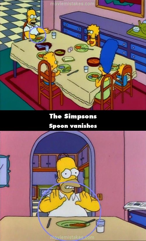 The Simpsons (1989) TV mistake picture (ID 348535)