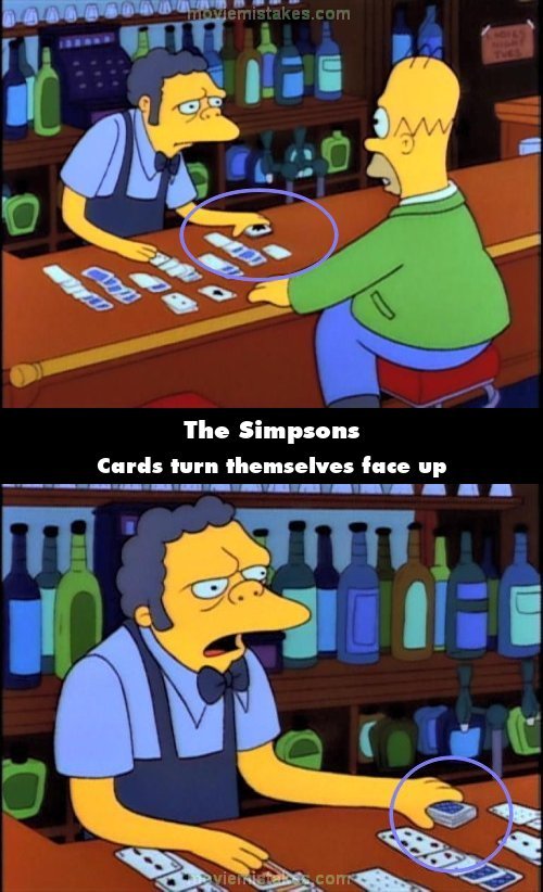 The Simpsons (1989) TV mistake picture (ID 43699)