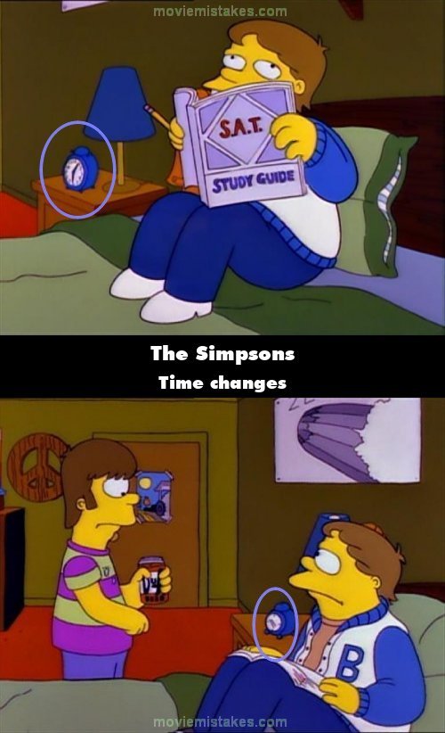 The Simpsons (1989) TV mistake picture (ID 89806)