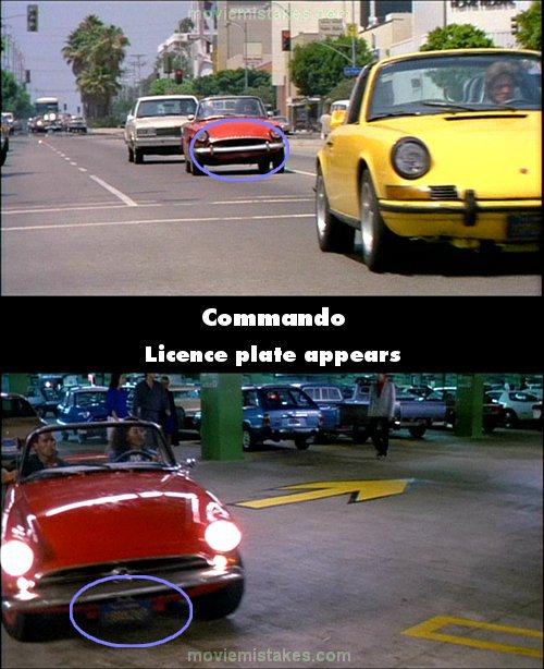 Commando (1985) movie mistake picture (ID 92430)