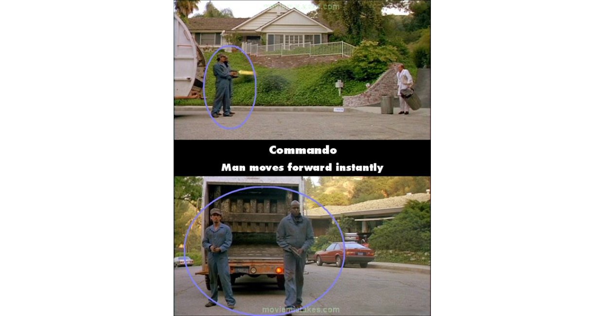 Commando (1985) movie mistake picture (ID 108467)