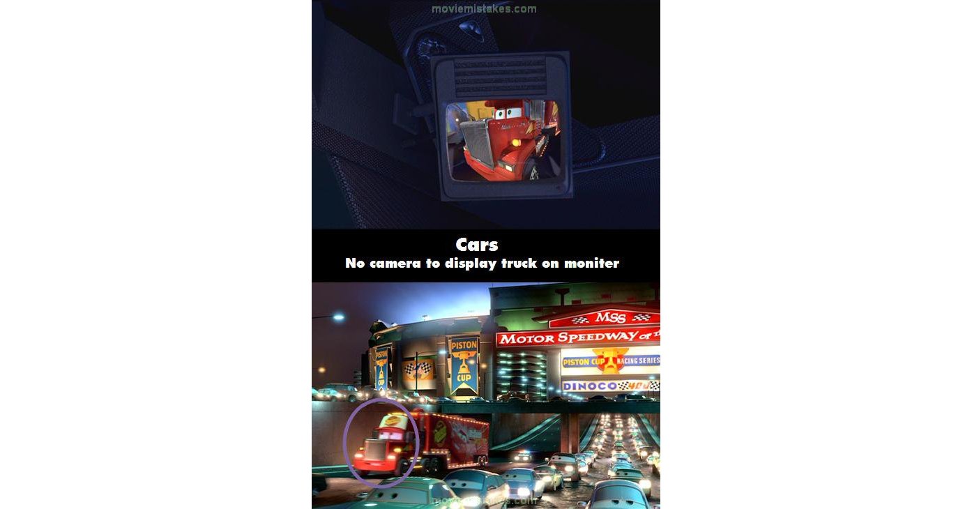 Cars (2006) movie mistake picture (ID 114264)