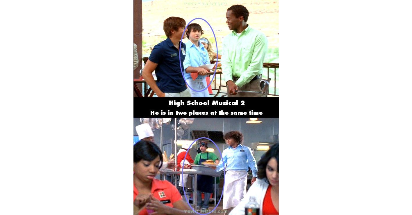 High School Musical 2 (2007) movie mistake picture (ID 130659)