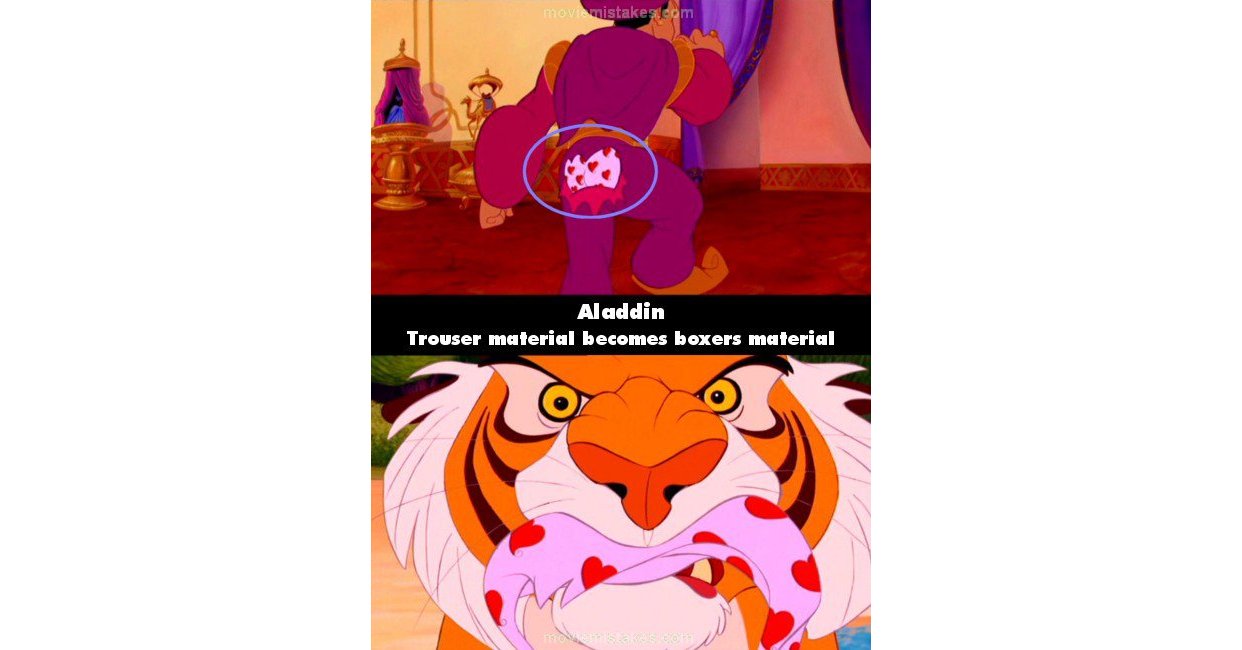 Aladdin (1992) movie mistake picture (ID 158)