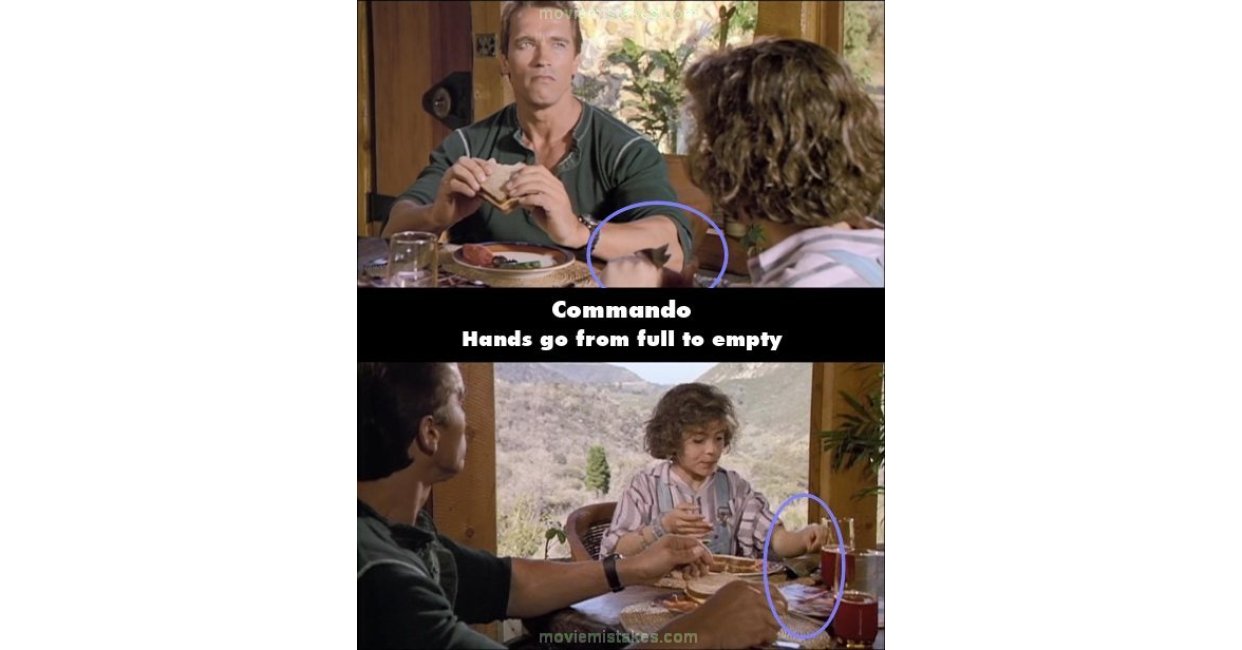 Commando (1985) movie mistake picture (ID 172512)