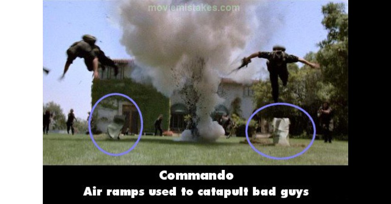 Commando (1985) movie mistake picture (ID 1781)