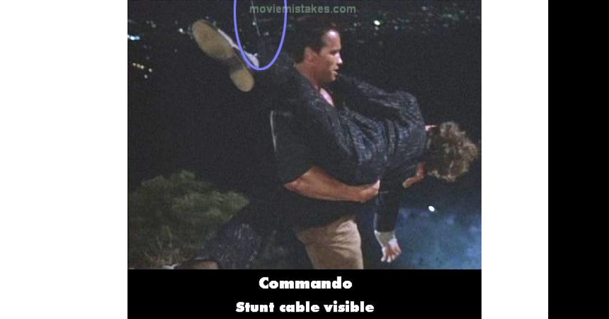 Commando (1985) movie mistake picture (ID 1784)