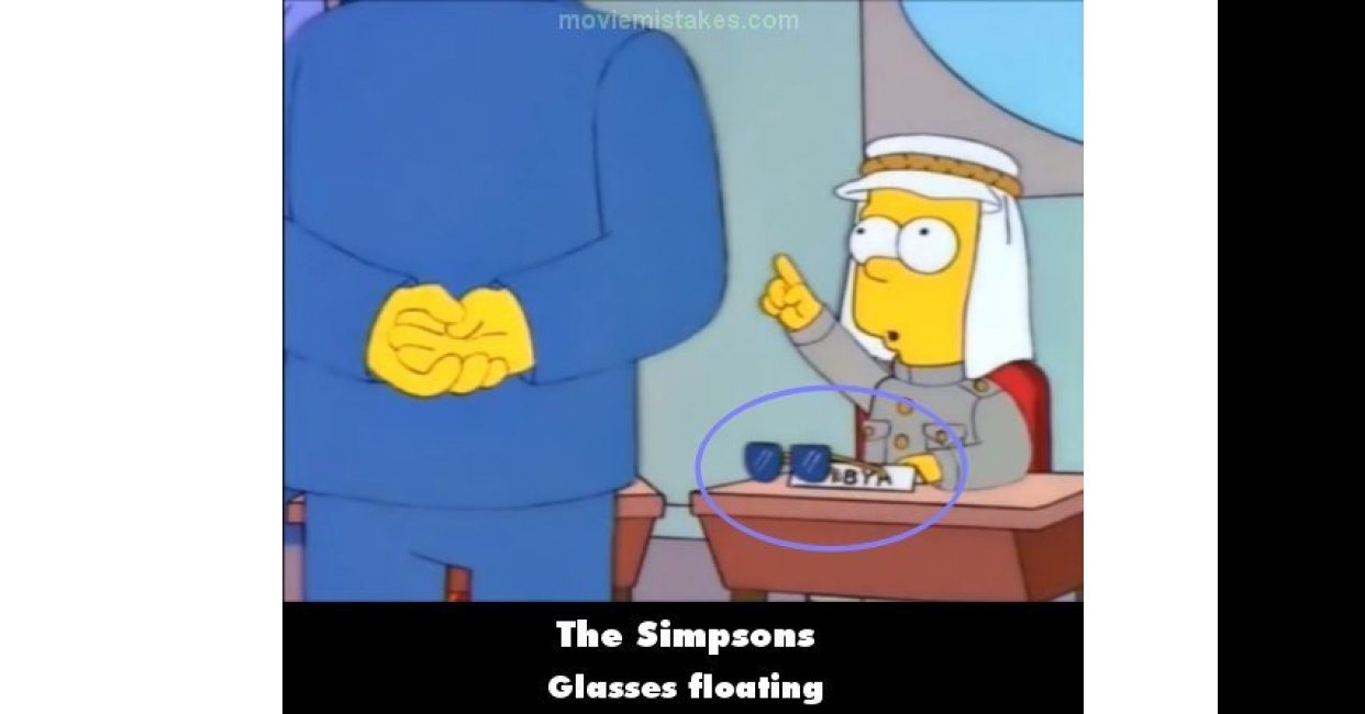 The Simpsons (1989) TV mistake picture (ID 179829)