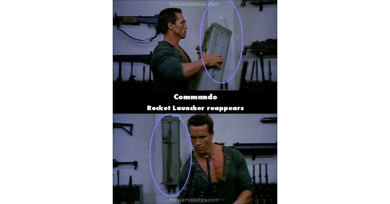 Commando (1985) movie mistake picture (ID 1802)