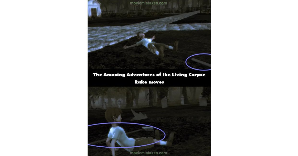 The Amazing Adventures of the Living Corpse (2012) movie mistake ...
