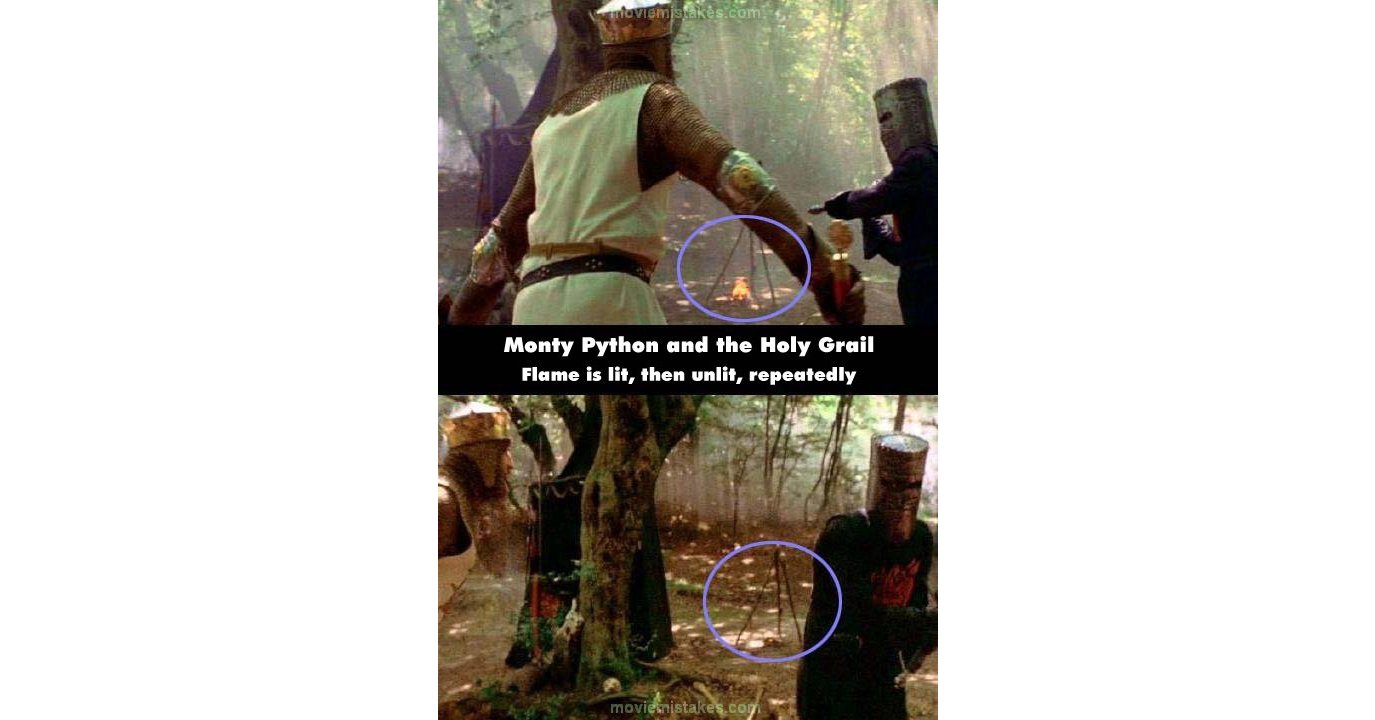 Monty Python and the Holy Grail (1975) movie mistake picture (ID 24044)