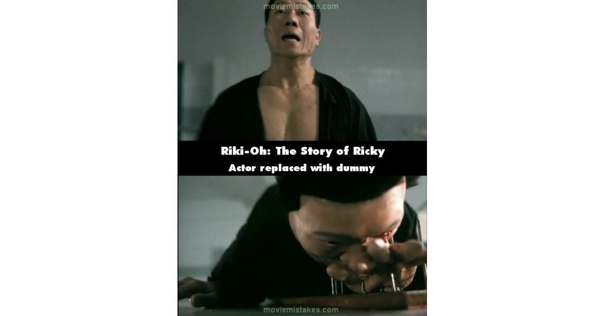 Riki-Oh: The Story of Ricky (1991) movie mistake picture (ID 322537)
