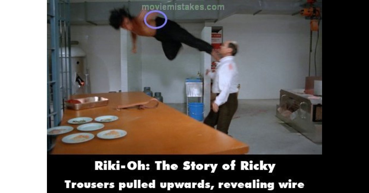 Riki-Oh: The Story of Ricky (1991) movie mistake picture (ID 324342)