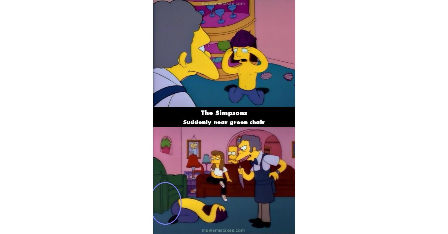 The Simpsons (1989) TV mistake picture (ID 336375)
