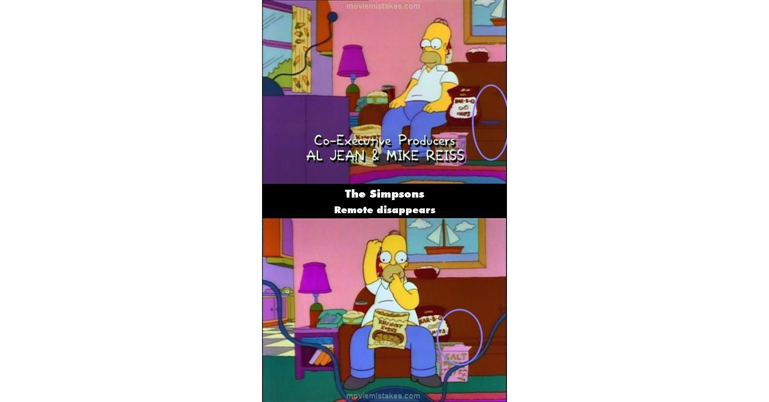 The Simpsons (1989) TV mistake picture (ID 347575)