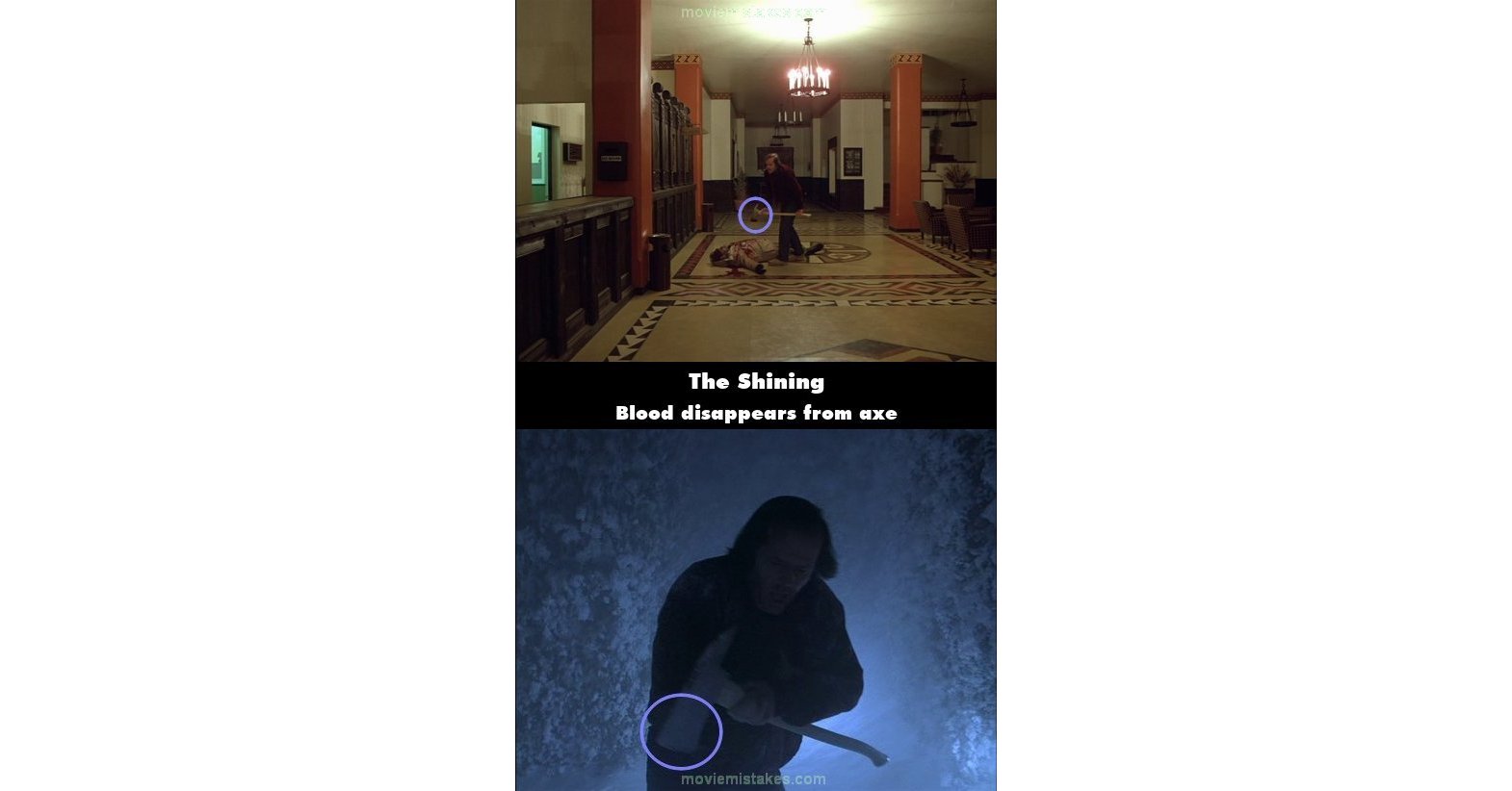 The Shining (1980) movie mistake picture (ID 354305)