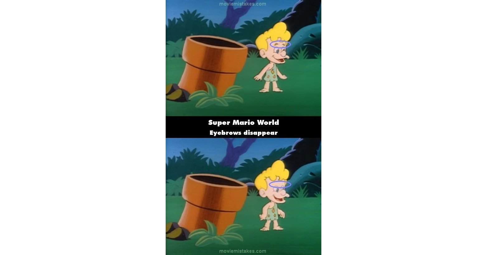 Super Mario World (1991) TV mistake picture (ID 356370)