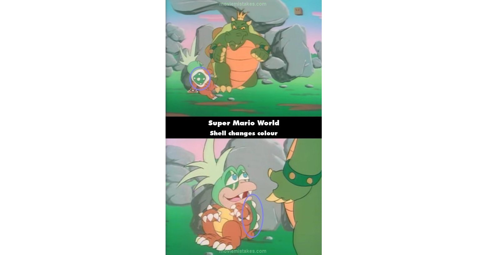 Super Mario World (1991) TV mistake picture (ID 356427)