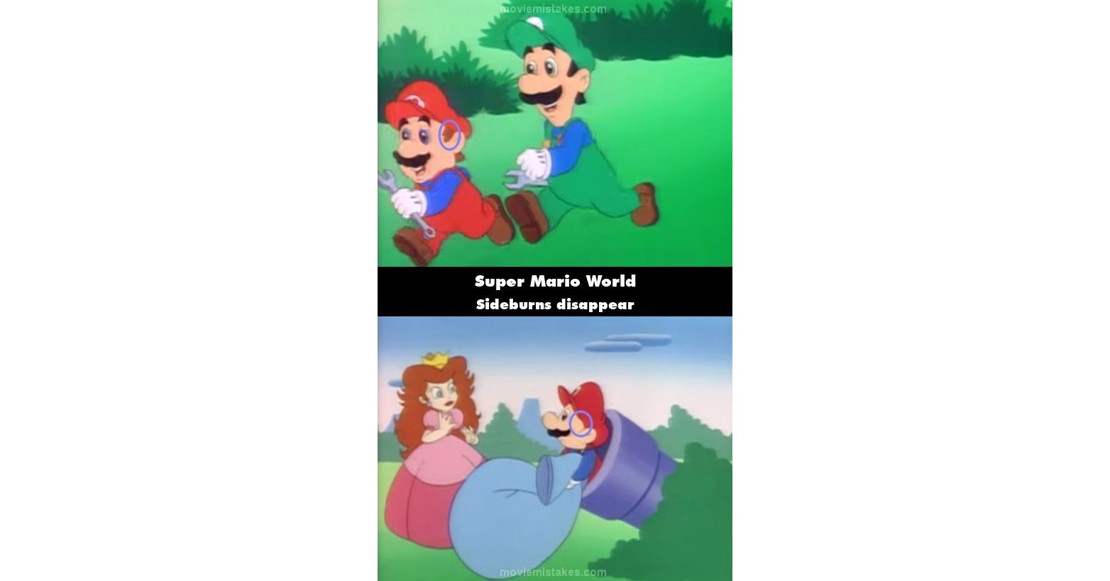 Super Mario World (1991) TV mistake picture (ID 356475)