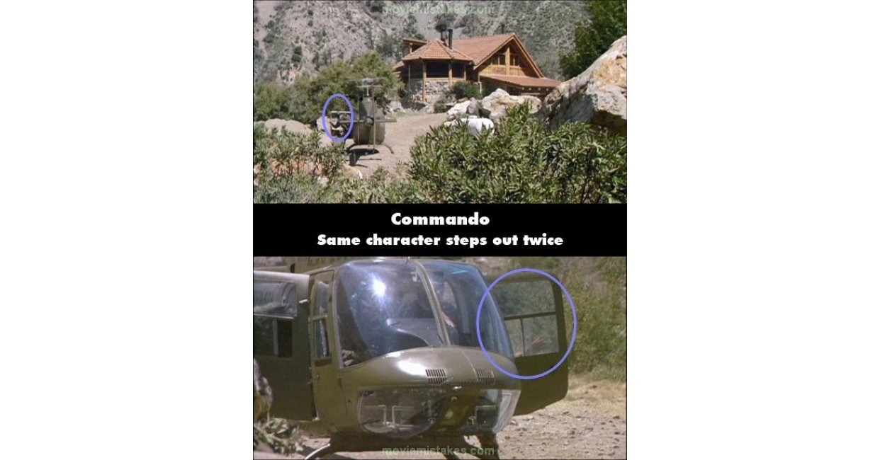 Commando (1985) movie mistake picture (ID 362214)