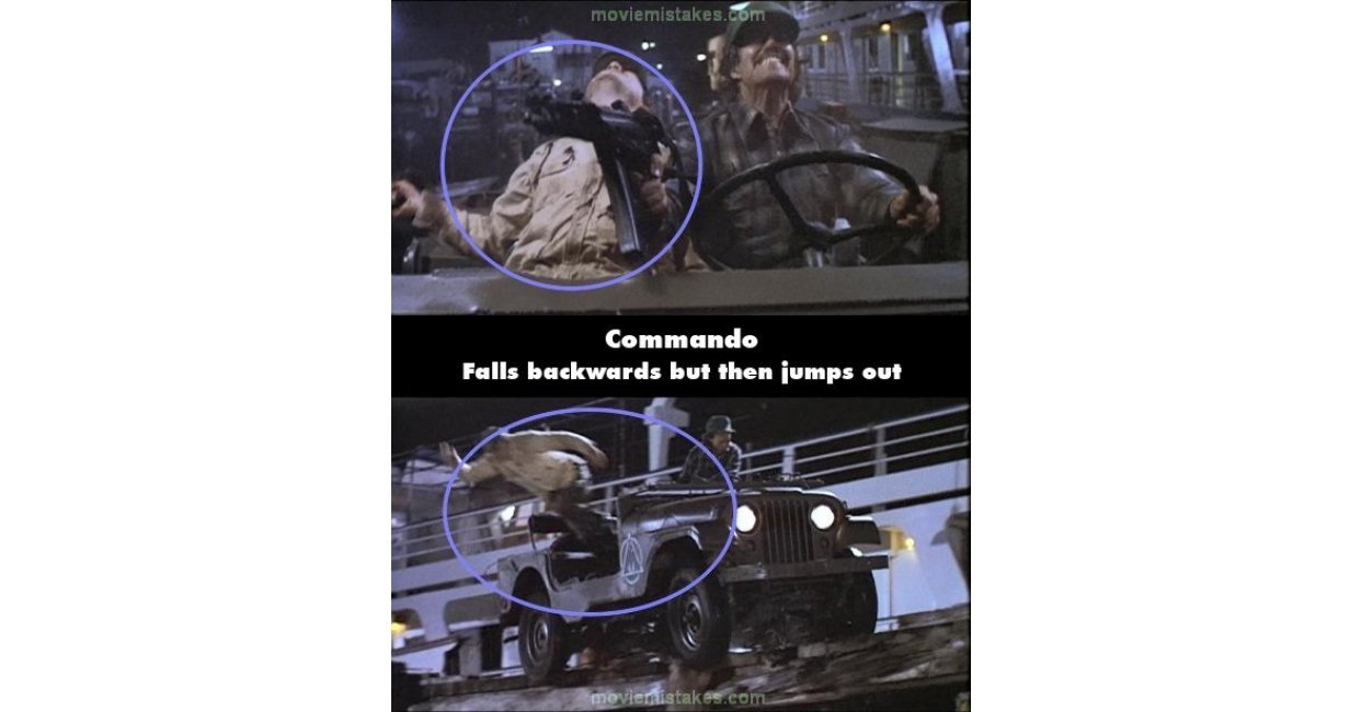 Commando (1985) movie mistake picture (ID 362235)