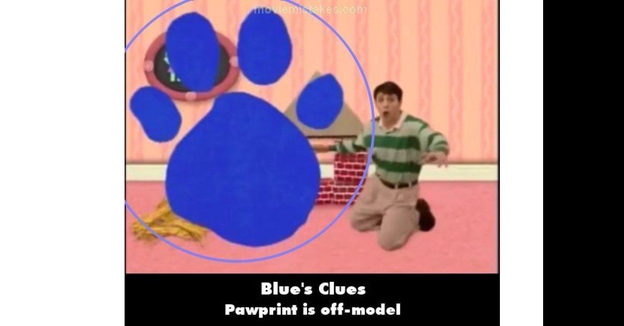 Blue's Clues (1996) TV mistake picture (ID 364956)