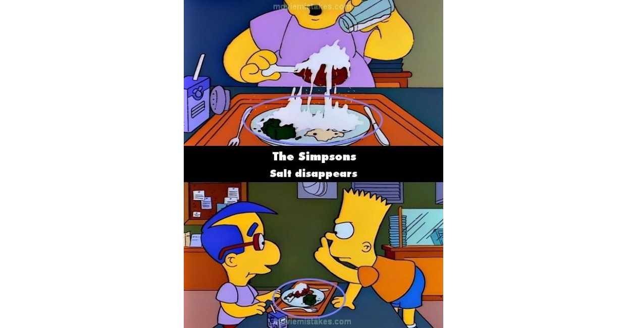 The Simpsons (1989) TV mistake picture (ID 42515)