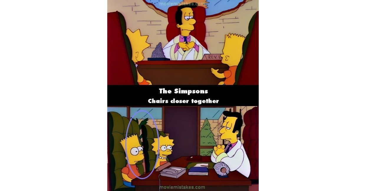 The Simpsons (1989) TV mistake picture (ID 42579)