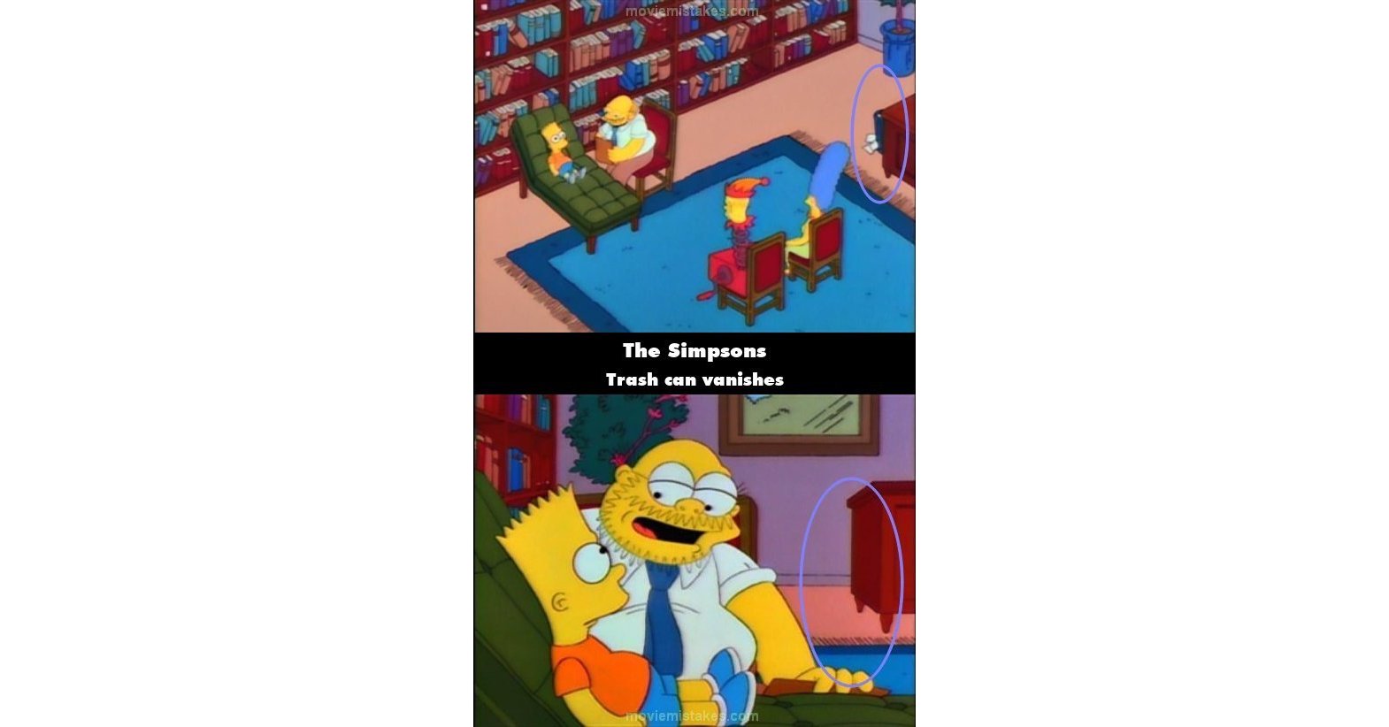 The Simpsons (1989) TV mistake picture (ID 43063)
