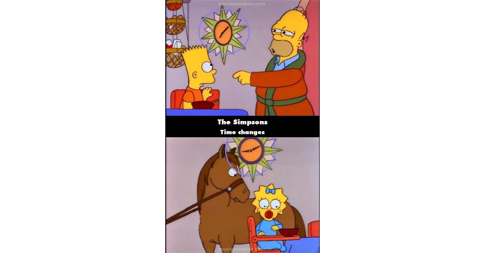 The Simpsons (1989) TV mistake picture (ID 43229)