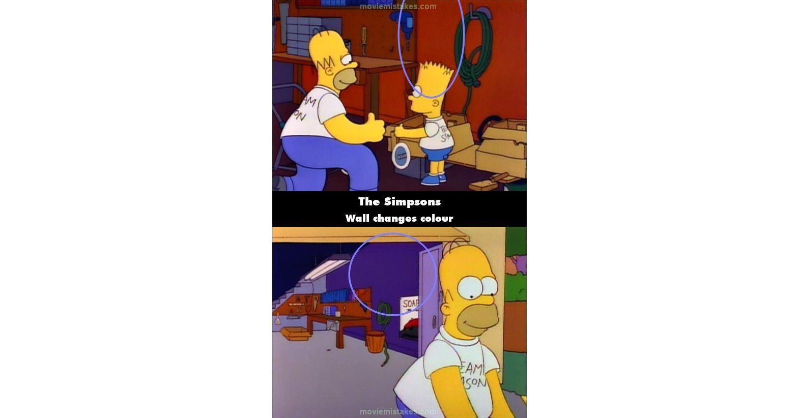 The Simpsons (1989) TV mistake picture (ID 43558)